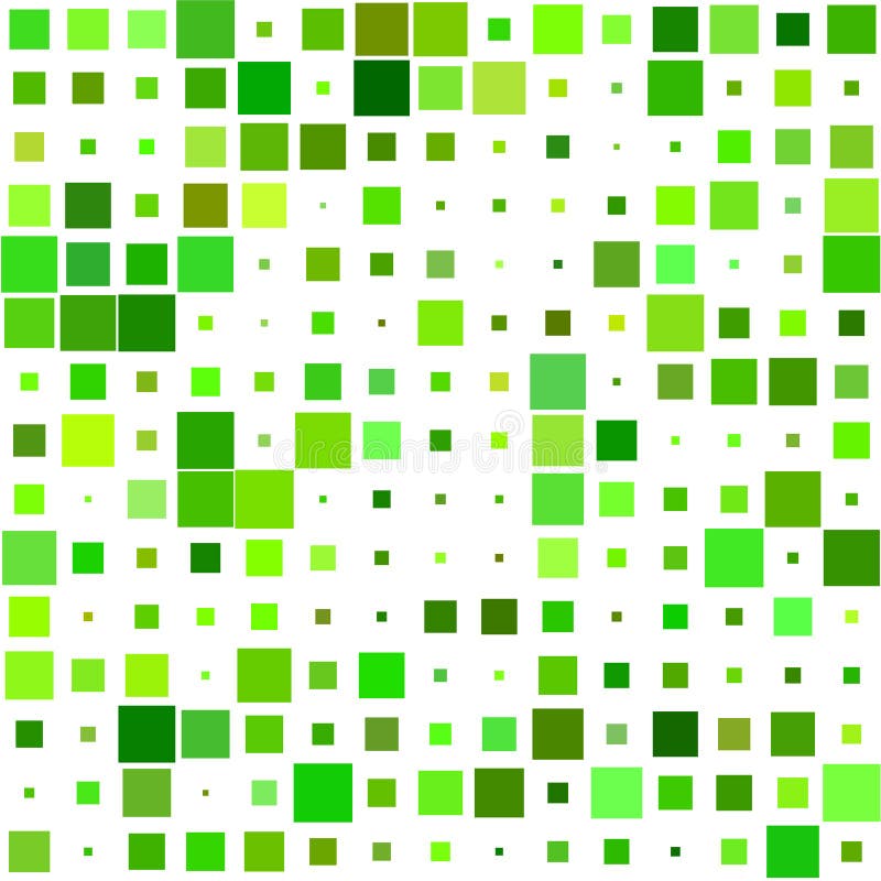 Green Abstract Square Pattern Background Stock Vector - Illustration of ...