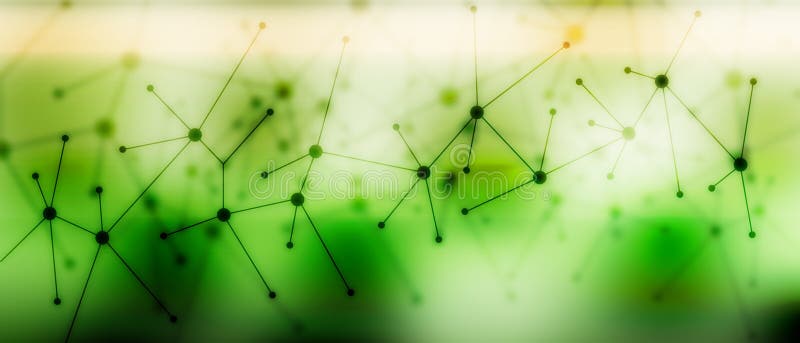 Green Abstract Technology and Engineering Background with Plexus ...