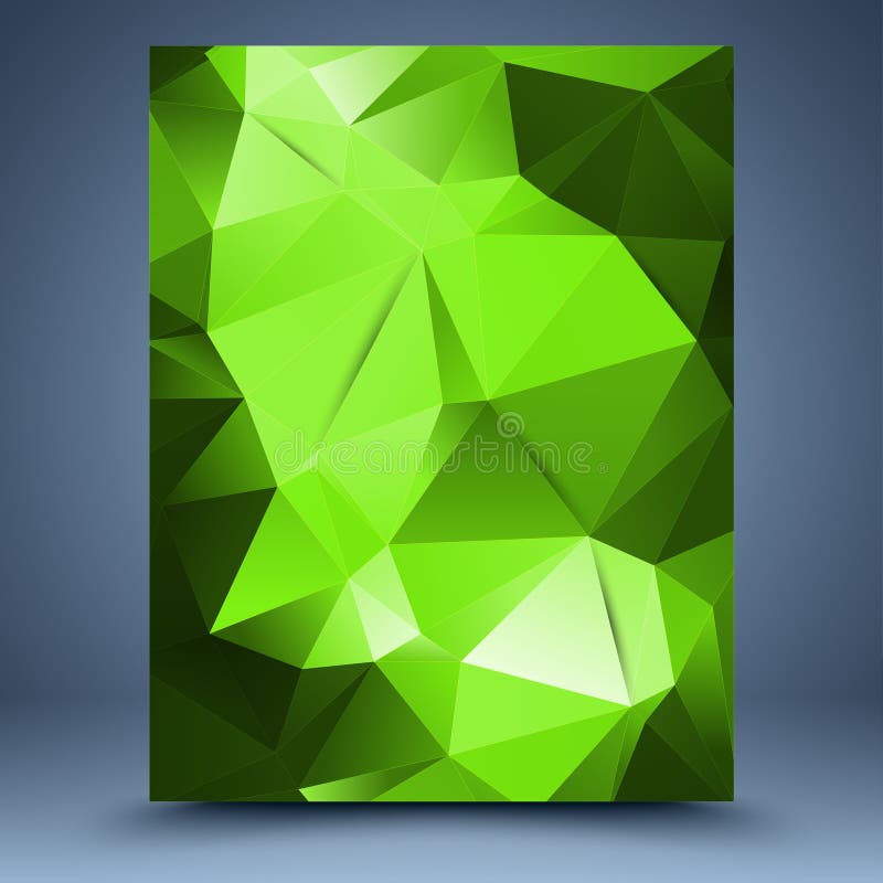 Green Vector Geometric Pattern Abstract Background Stock Vector ...