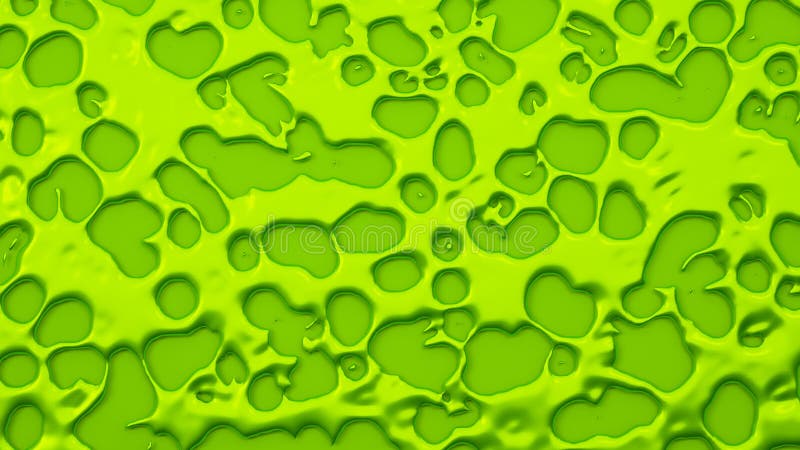 Green Abstract, Three-dimensional Background with Flowing Fluid Flowing ...