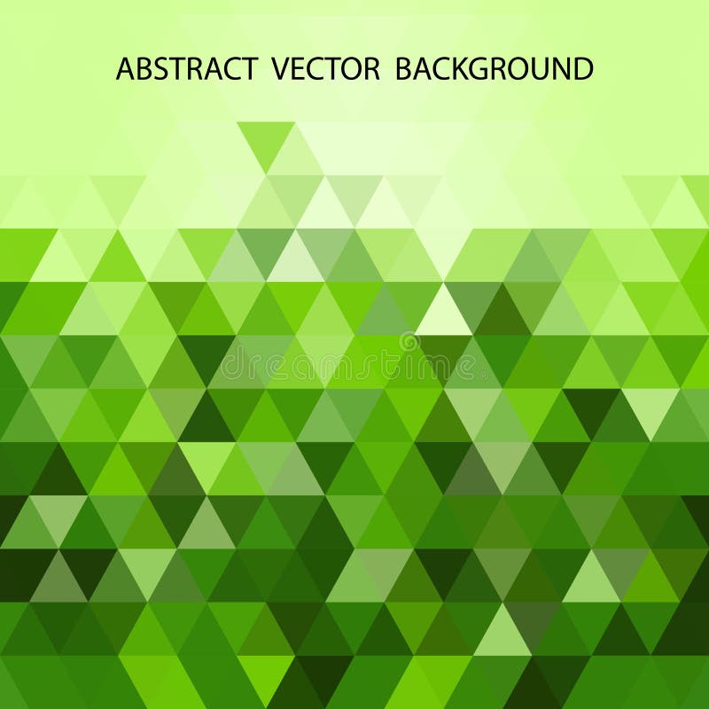 Green Abstract Triangles Layout for Advertising. Eps 10 Stock Vector ...