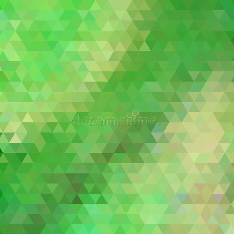 Green Abstract Triangular Illustration. Template for Presentation. Eps ...