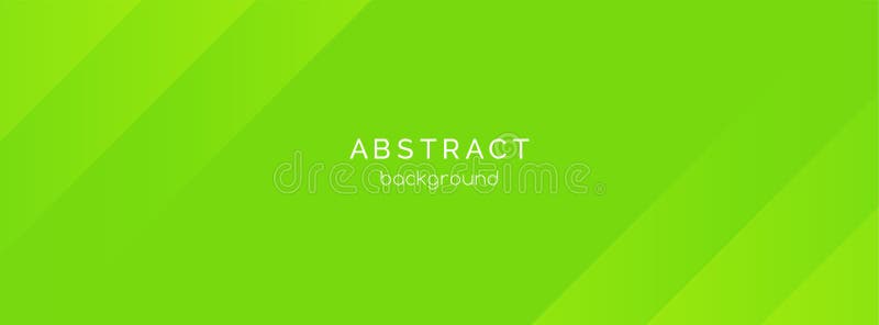Green Abstract Vector Long Banner. Minimal Background with Lines and ...