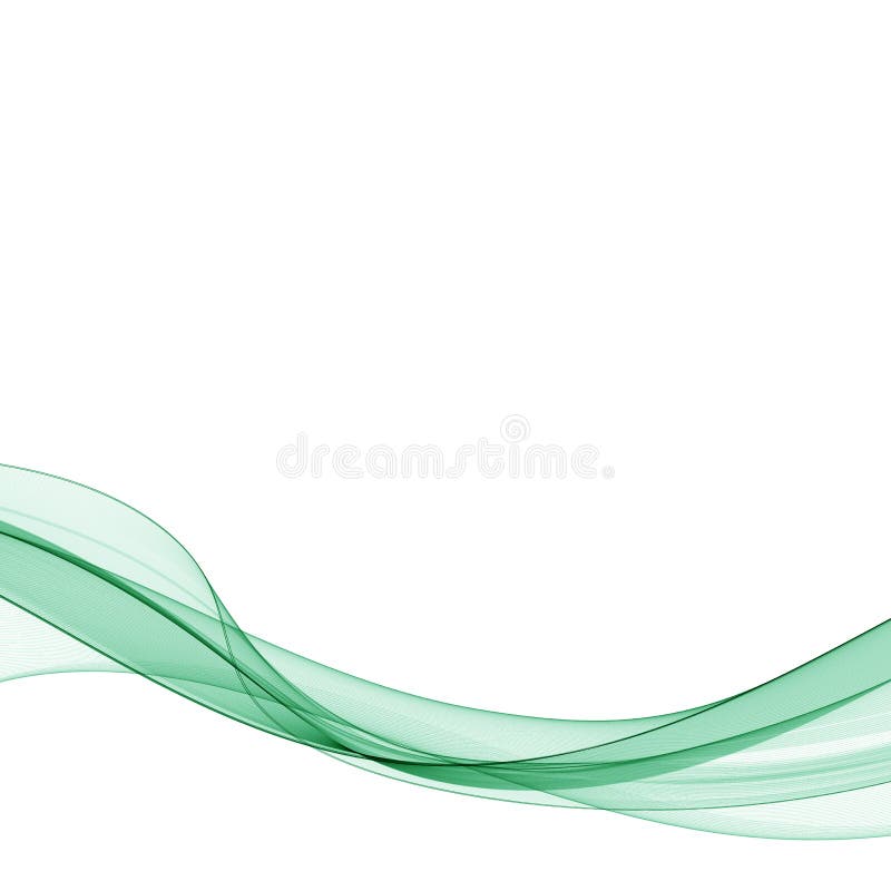 Green Abstract Wave. Modern Vector Illustration. Eps 10 Stock Vector ...