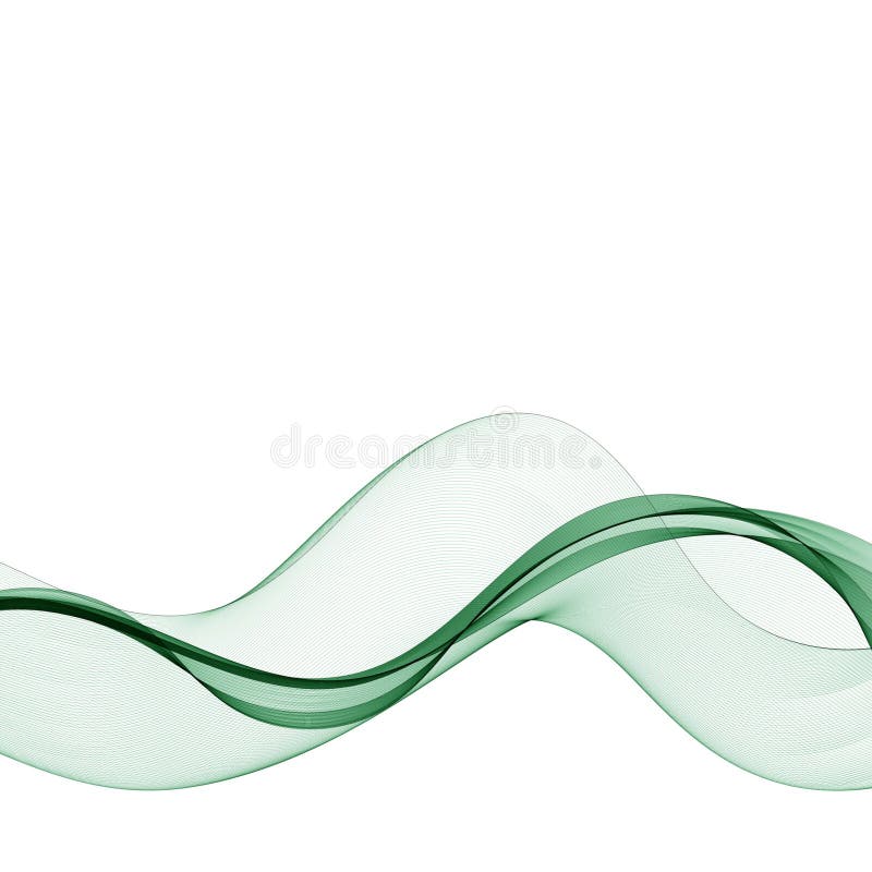 Green Abstract Wave. Presentation Template. Eps 10 Stock Illustration ...