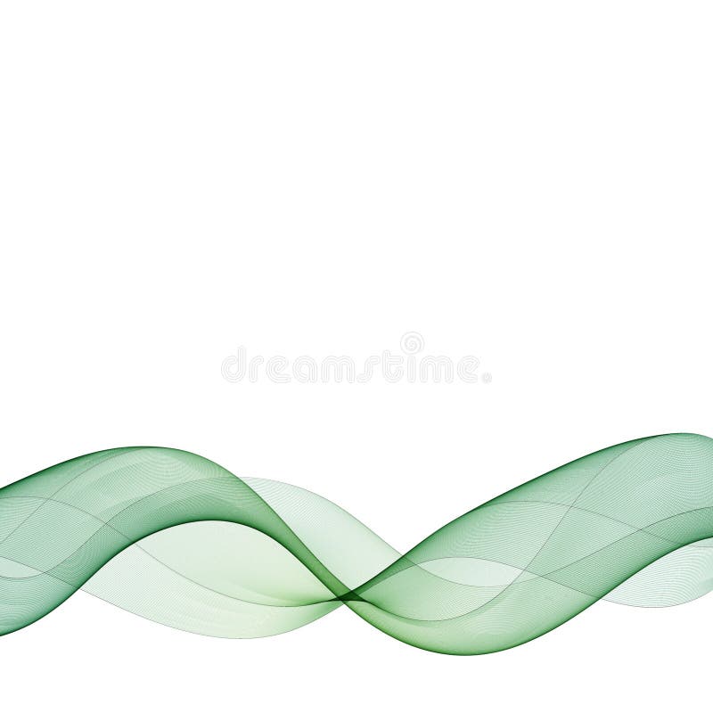 Green Abstract Wave. Presentation Template. Eps 10 Stock Illustration ...