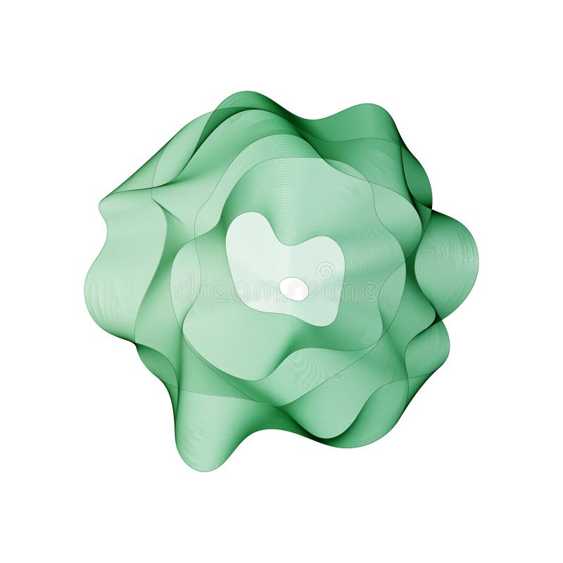 Green Abstract Wave. Vector Curves. Eps10 Stock Illustration ...