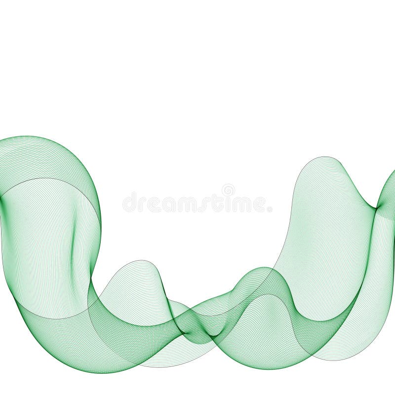 Green Abstract Wave. Vector Wave Pattern. Eps 10 Stock Image - Image of ...