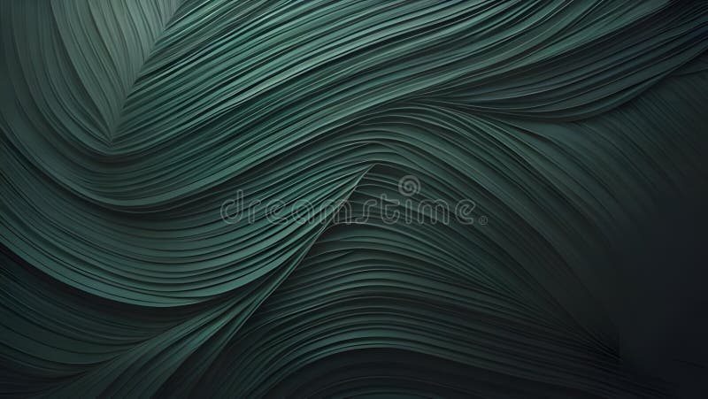 Green Abstract Wavy Background, Computer Generated Images. Generative ...