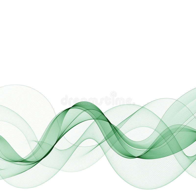 Green Abstraction Curve. Wave for Design. Background for Presentation ...