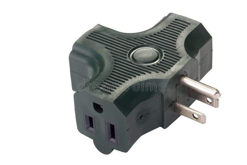 Green Adapter stock image. Image of extension, multiple - 18896101