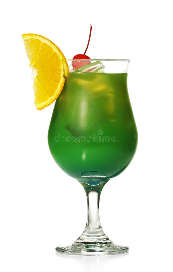 Green Alcoholic Cocktail stock photo. Image of alcohol - 7611882
