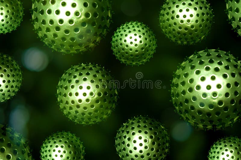 Green Algae Cells 3D Illustration Stock Photo - Image of health ...