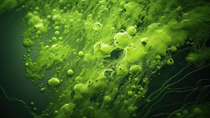 Green algae stock illustration. Illustration of chlorophyll - 324790284