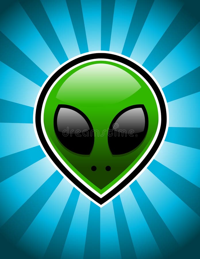 Alien icon stock vector. Illustration of emblem, message - 51927284