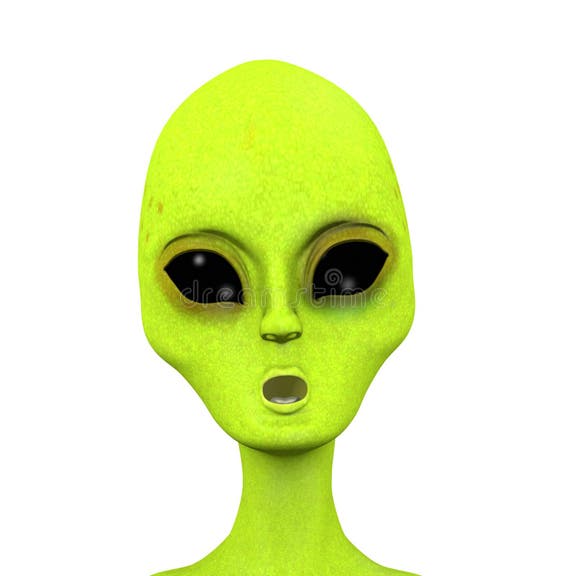 Green alien singing stock illustration. Illustration of green - 23592198