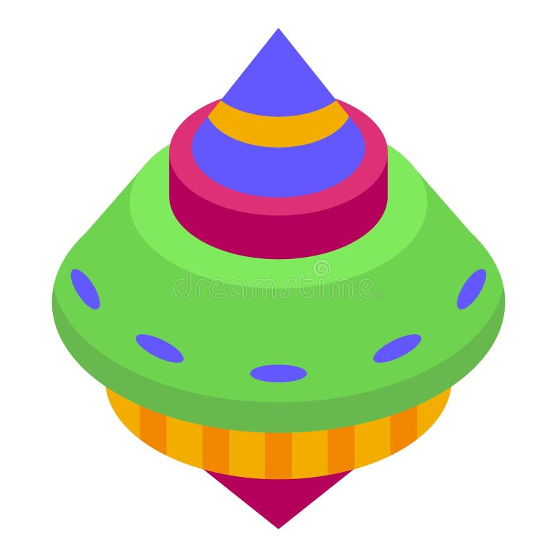 Green Alien Spaceship Hovering with Blue Top Light Stock Illustration ...