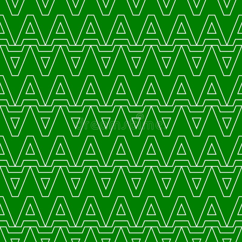 Green a Alphabet Letter Repeating Pattern on Green Background Stock ...