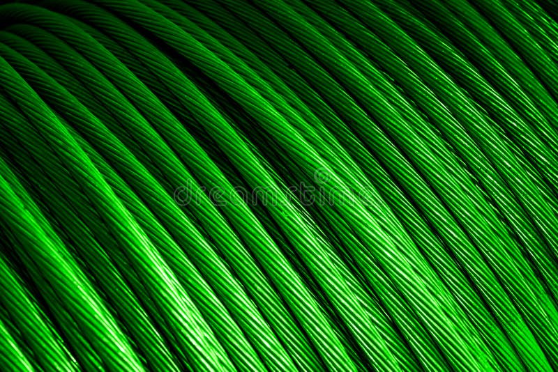 Green Aluminum Electric Cable.background or Texture Stock Image - Image ...