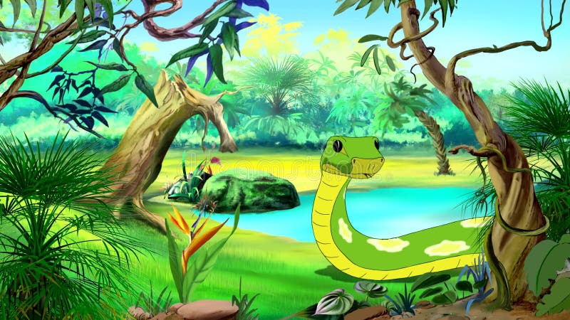 Green Anaconda stock video. Video of fauna, animal, south - 70673983