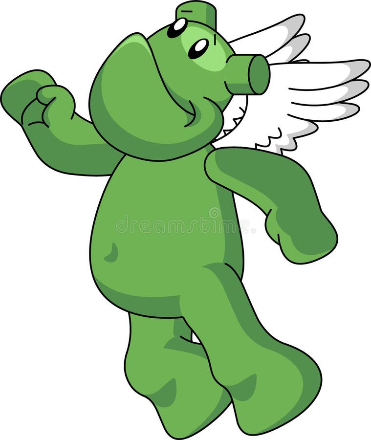 Green angel stock vector. Illustration of goblin, character - 15924521