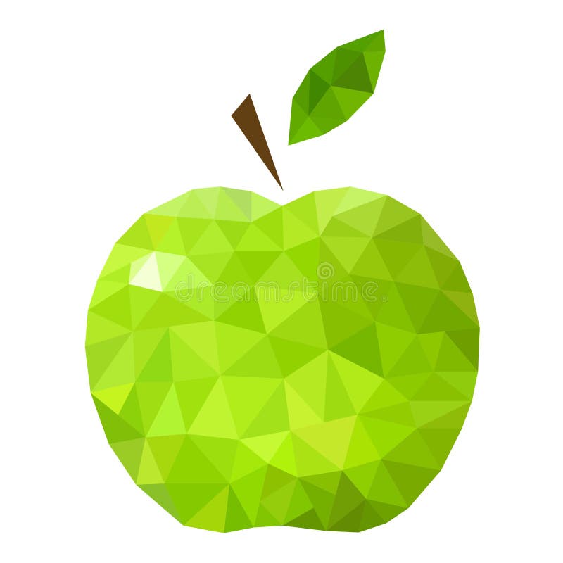 Green Apple abstract stock vector. Illustration of icon - 46860799