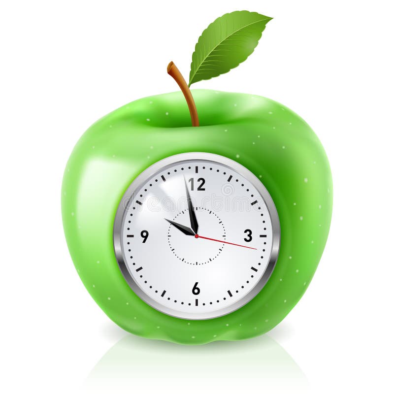 Apple Clock Stock Illustrations – 4,797 Apple Clock Stock Illustrations ...
