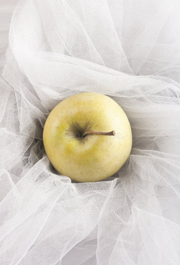 Apple Close-up View Isolated on White Background Stock Photo - Image of ...