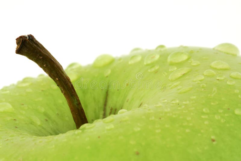 Green apple stock image. Image of macro, taste, detail - 297425