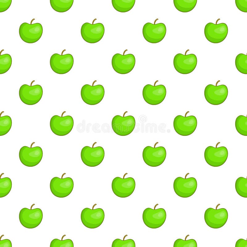 Green Apple Pattern Cartoon Style Stock Illustrations – 1,080 Green ...