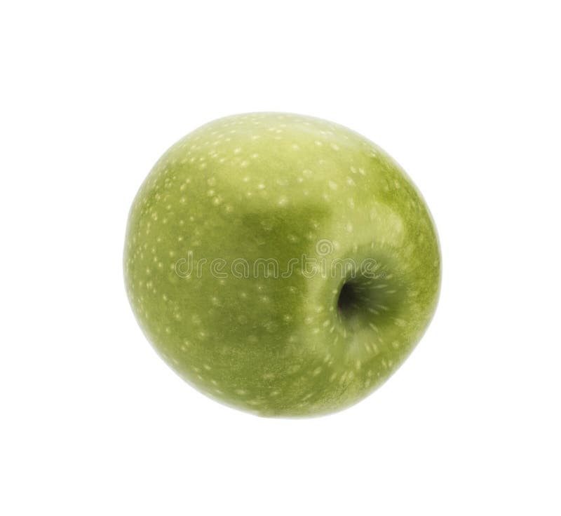 Green Apple on a White Background Stock Image - Image of granny, fruit ...
