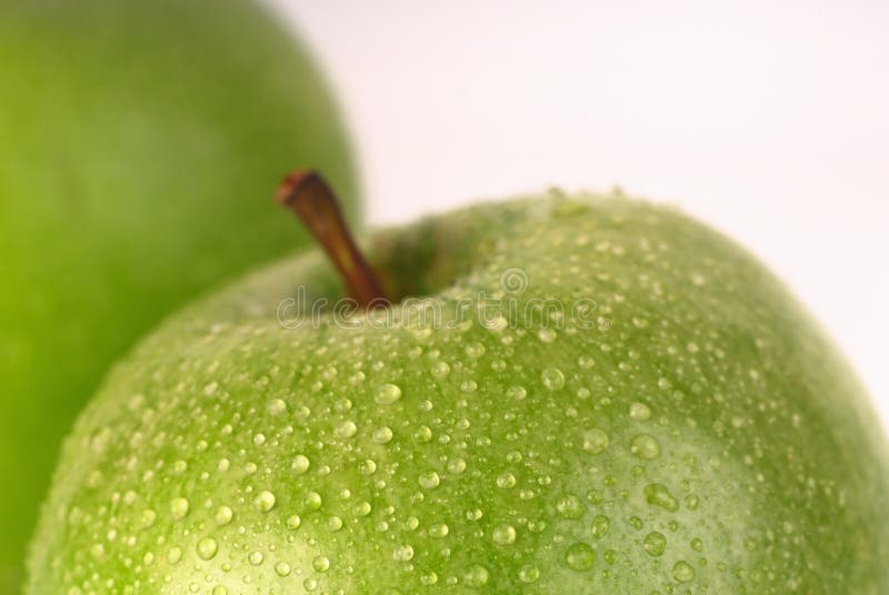 Green Apple On A White Background Picture. Image: 6398017