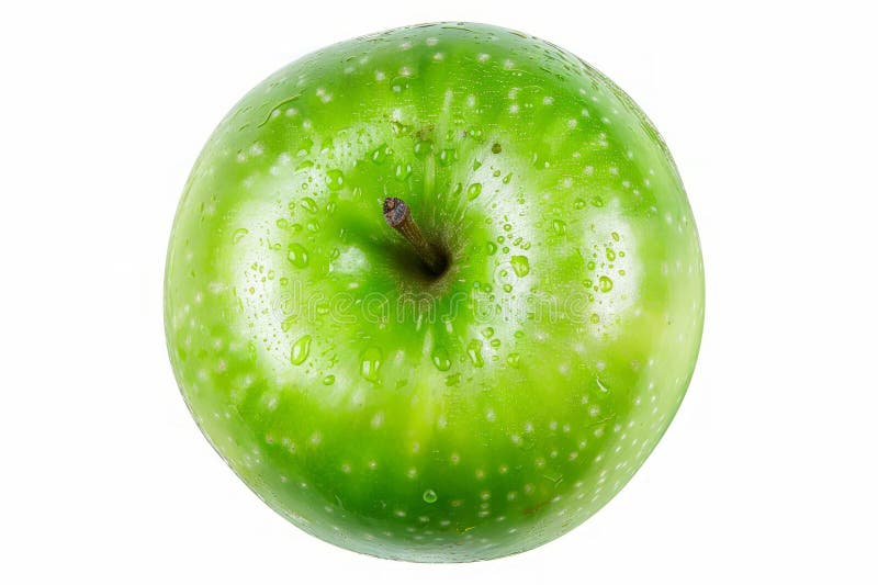 Green Apple on White Background. AI Image Stock Photo - Image of richness, geometric: 374820274