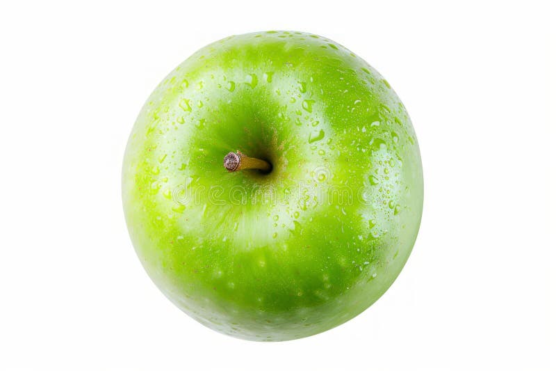 Green Apple on White Background. AI Image Stock Photo - Image of richness, pure: 374956480