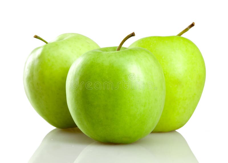 Green apple with juice stock photo. Image of cold, beverage - 15503712