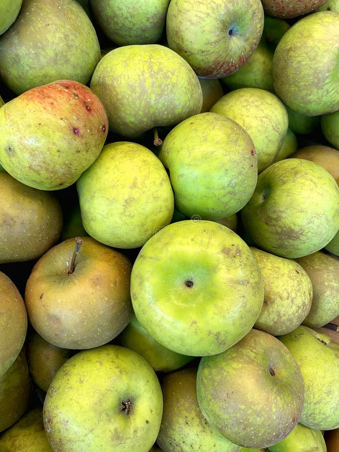 Green Apples Sold on the Market Stock Image - Image of apples, market ...