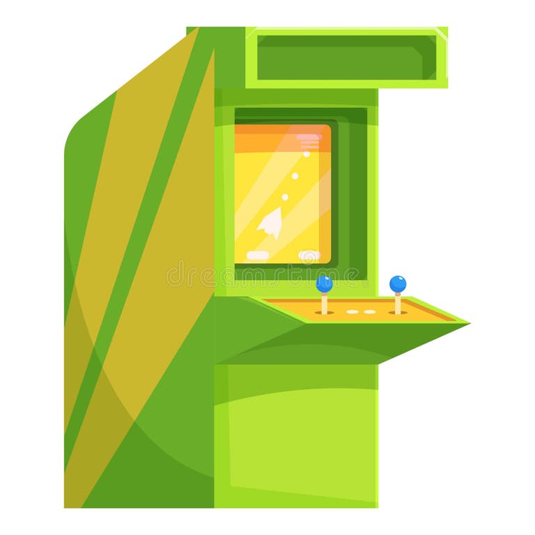 Old Video Game Arcade Screen Green Screen Background Stock ...