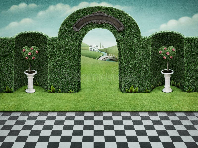 Green arch stock illustration. Illustration of magazine - 64826621