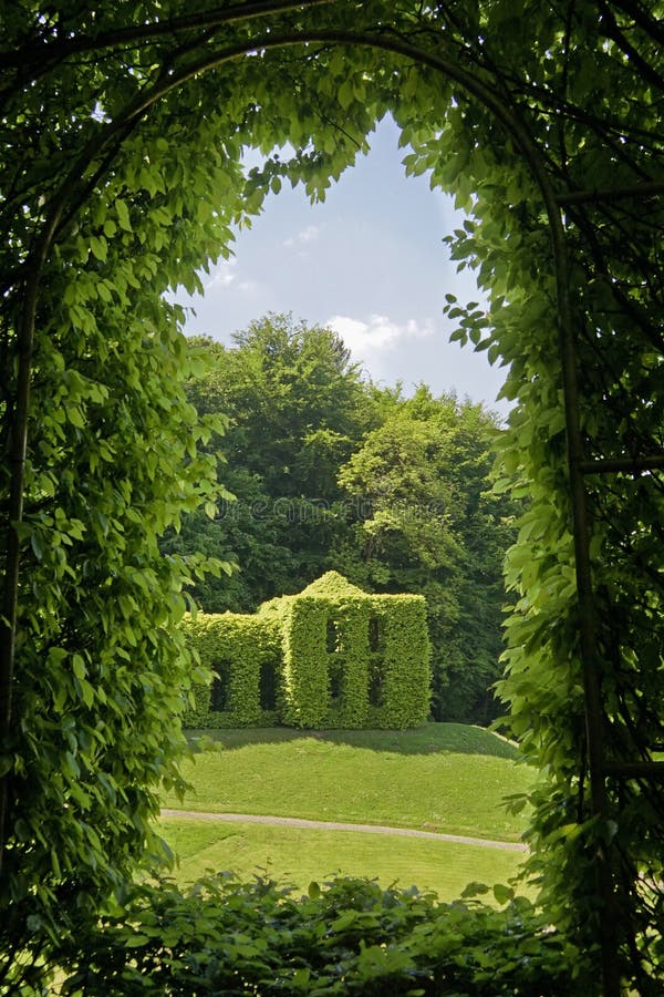 Green arch in a park stock photo. Image of grass, natural - 31511206