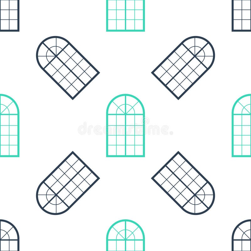 White Arched Window Vector Stock Illustrations – 350 White Arched ...