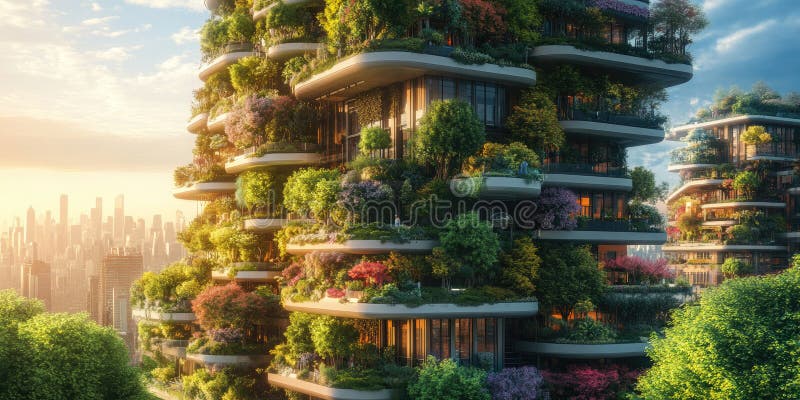Green Architecture in the City: a Vertical Garden Skyscraper Stock ...