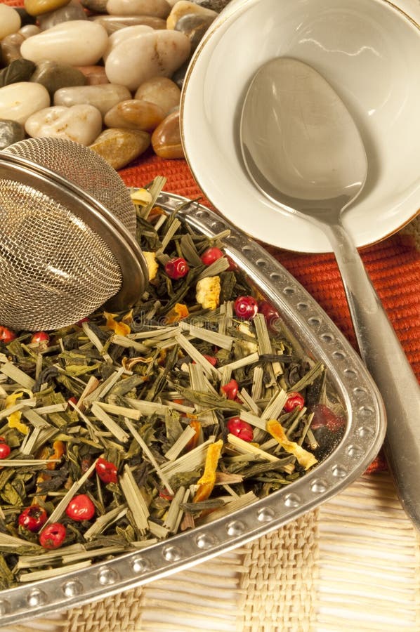 Green aromatic tea stock image. Image of drink, drinking - 10018611