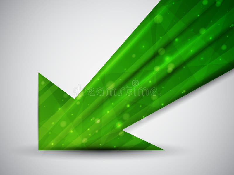 Green arrow stock vector. Illustration of development - 25080288
