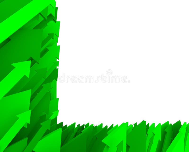 Green Arrow Background - Partial Stock Illustration - Illustration of ...