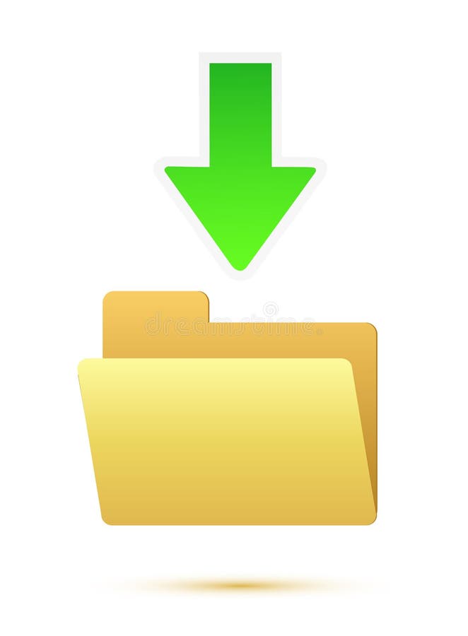 Download Folder Icon stock vector. Illustration of document - 16211922
