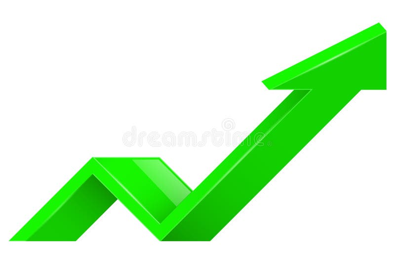 Green Arrow. 3d UP Financial Graph Stock Vector - Illustration of ... Green Arrow. 3d UP Financial Graph Stock Vector - Illustration of ...