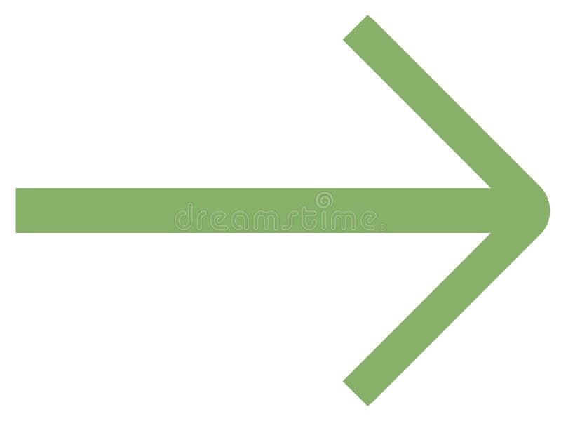 Green Arrow - Direction Icon or Pointer Stock Illustration ...
