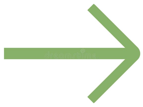 Green Arrow - Direction Icon or Pointer Stock Illustration ...