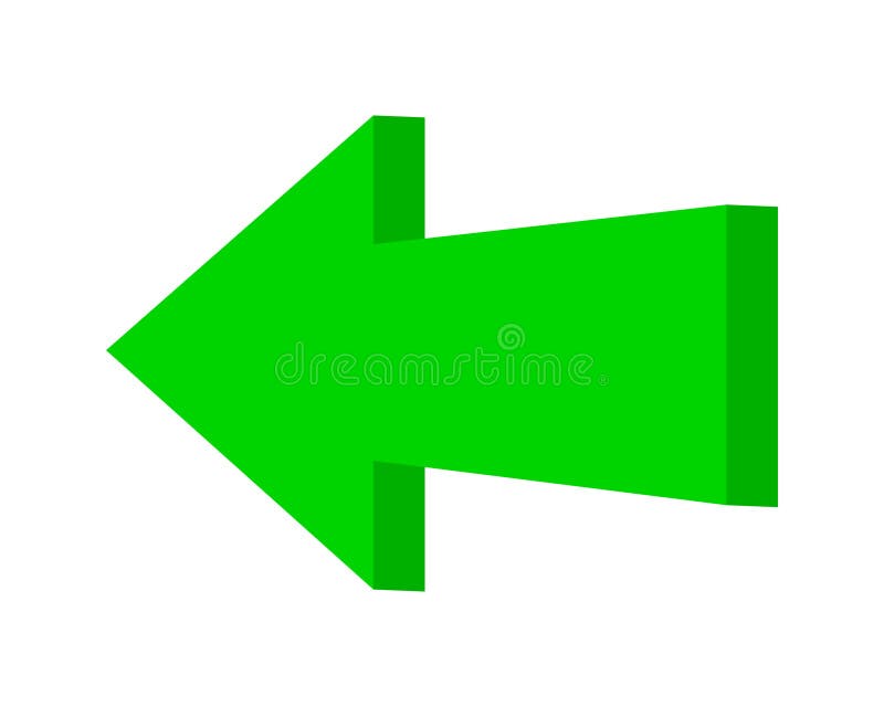 Green arrow stock vector. Illustration of icon, cursor - 303645939