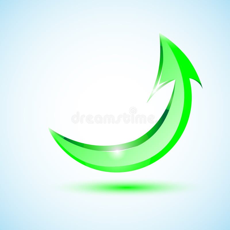 Green arrow icon stock illustration. Illustration of background - 28181138